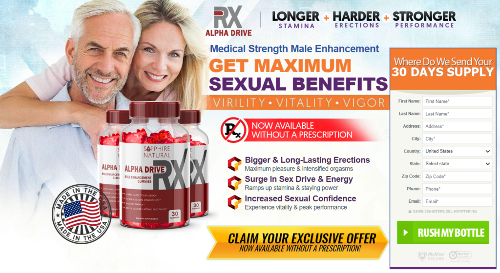Alpha Drive RX Gummies Reviews: Male Enhancement, Official