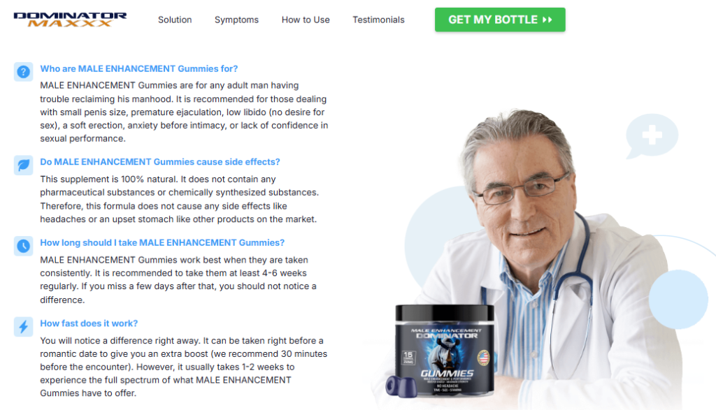Dominator MAXX Gummies Australia: Male Enhancement & Energy