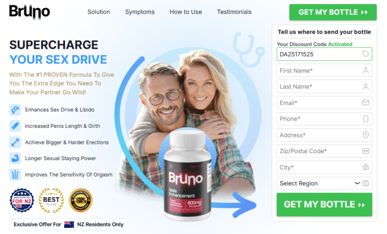 Bruno Male Enhancement New Zealand: Official Website & Price?