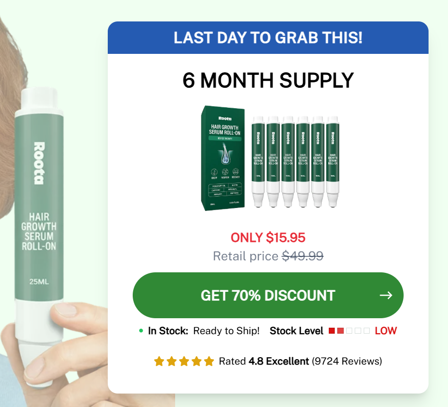 Roota Hair Growth Serum Review 2026 – Benefits, Ingredients